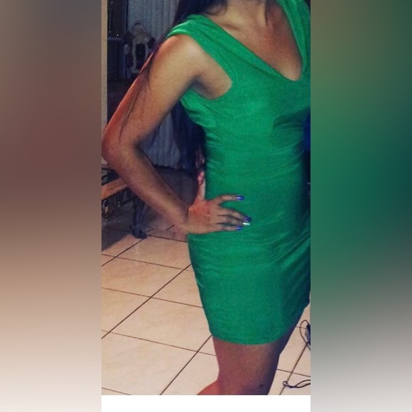 Dresses | Emerald Green Mini Dress | Poshmark